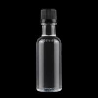 China 50ml PET Transparent Plastic Bottle Long Neck Empty Container for Juice Beverage Packaging for sale