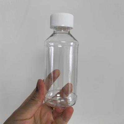 China Child Proof Cap Liquid Storage Clear 4oz 115ml Empty PET Bottle with CRC Cap Sealed Paper Box for sale