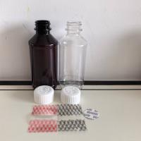 China Child Proof Cap Liquid Storage Clear 4oz 115ml Empty PET Bottle with CRC Cap Sealed Paper Box for sale