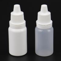 China Custom Translucent White PE Eye Drop Bottle 3ml 15ml Screw Cap Squeeze Dropper for Liquid Medicine for sale
