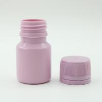 China 30ml 2oz Pink HDPE Plastic RX Bottle with Child Resistant Closure for Liquid Medication for sale