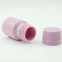 China 30ml 2oz Pink HDPE Plastic RX Bottle with Child Resistant Closure for Liquid Medication for sale