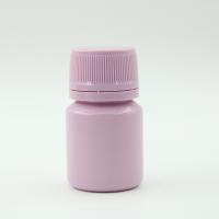 China 30ml 2oz Pink HDPE Plastic RX Bottle with Child Resistant Closure for Liquid Medication for sale