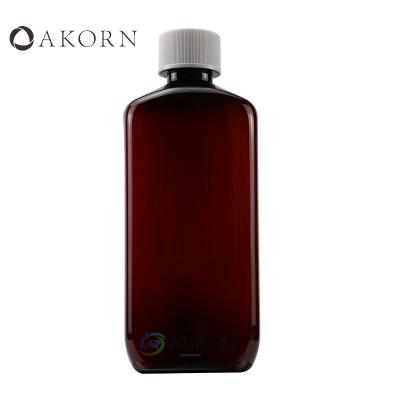 China PET 16oz 500ml Oral Solution Cough Syrup Bottle with CRC Cap Silk Screen Printing for sale