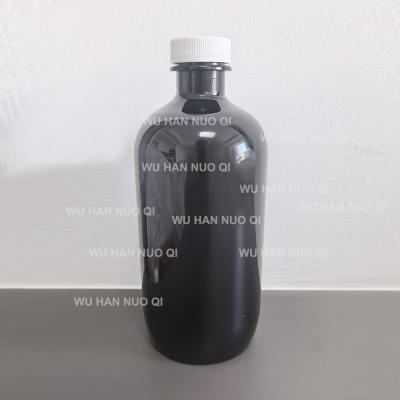 China 500ml PET Plastic Bottle Black Child Resistant Cap Foil Seal Liquid Medicine Cough Syrup for sale