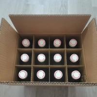 China 16oz Empty Tris Plastic Bottle with PP Cap Green Purple Label for Medicine 12 Pack for sale