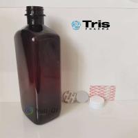China 500ml 16oz Empty Plastic Bottle with CRC Cap Sealed for Cough Syrup 12 Pieces Outer Carton for sale