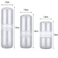 China Transparent Plastic PET Jar with Pressure Gasket Cover 2 Sides 500ml for Preserving Food Natural Aroma for sale