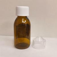 China Round Empty 80ml 90ml Glass Bottles with CRC Caps Rings Labels Boxes Manuals for Food Packaging for sale