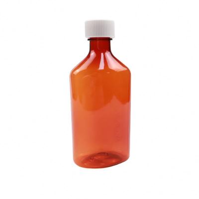China PET Plastic Oral Liquid Bottles with Lid 1oz to 16oz for Cough Syrup Functional Medicine Packaging for sale