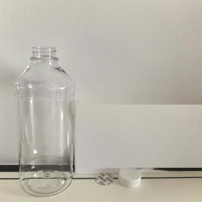 China Pharma Plastic Clear Bottle 115ml 4oz with CRC Cap Paper Box Blue Labels for Cough Syrup for sale