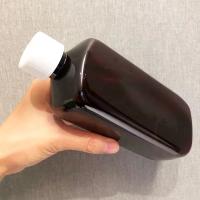 China Pharma Plastic Clear Bottle 115ml 4oz with CRC Cap Paper Box Blue Labels for Cough Syrup for sale