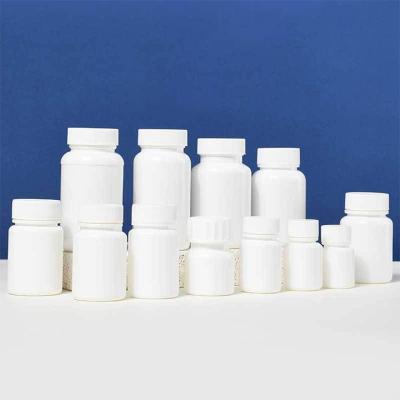 China White HDPE Screw Cap Empty Pill Bottle 30ml 500ml Child Safety Cap Medicine Packaging for sale