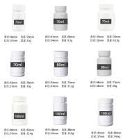 China White HDPE Screw Cap Empty Pill Bottle 30ml 500ml Child Safety Cap Medicine Packaging for sale