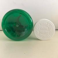 China 400ml PET Green Pill Packer Bottles with White CRC Cap for Liquid Medicine Storage for sale