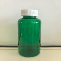 China 400ml PET Green Pill Packer Bottles with White CRC Cap for Liquid Medicine Storage for sale