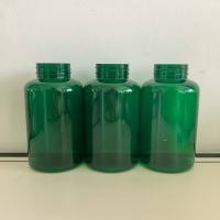 China 400ml PET Green Pill Packer Bottles with White CRC Cap for Liquid Medicine Storage for sale