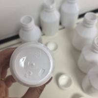 China White PET Plastic Bottle 125ml with Screw Top Cap Durable Liquid Packaging Printed LOT Number for sale