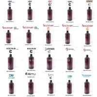 China Medical PET Bottles 100ml 200ml Screen Printing Surface Handling for Wockhardt Tris Quagen Makatussin Tuscosed for sale