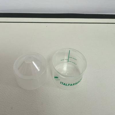 China Round PP Plastic Measuring Cup 30ml Screen Printed for Pharmaceutical Liquid Medicine for sale