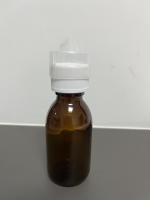 China Transparent Empty Glass Bottles 80ml 90ml with Child Proof Screw Caps for Packaging for sale