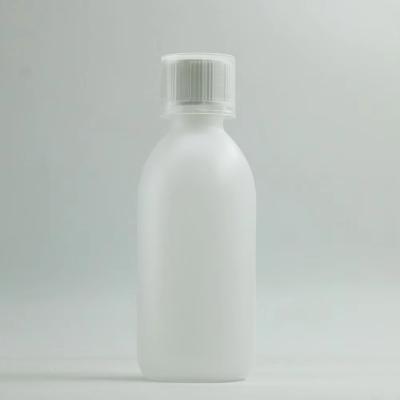 China Amber Plastic Bottle 250ml Silk Screen Printing Empty Full Sets for Oral Syrup for sale