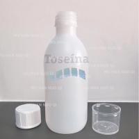 China Amber Plastic Bottle 250ml Silk Screen Printing Empty Full Sets for Oral Syrup for sale