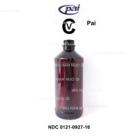 China 473ml Amber PET Square Oblong Cough Syrup Bottle with CRC Cap and Foil Seal for sale