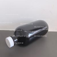 China 473ml Amber PET Square Oblong Cough Syrup Bottle with CRC Cap and Foil Seal for sale