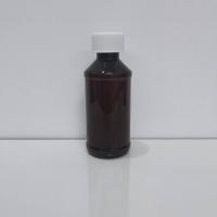 China Amber PET Round Bottle 115ml 4oz with Screw Cap Foil Seal for Skin Care Serum Packaging for sale