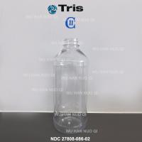 China 16oz Amber Plastic Syrup Bottle with QR Code Cap PET Base PP Cap Material for sale