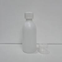 China 8oz White Frosted HDPE Plastic Bottle with CRC Tamper Proof Cap for Screen Printing for sale