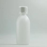 China 8oz White Frosted HDPE Plastic Bottle with CRC Tamper Proof Cap for Screen Printing for sale