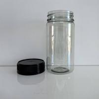 China 350cc PET Round Honey Bottle with Screw Cap Foil Seal Screen Printing for sale