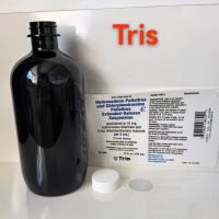 China Empty PET Plastic Bottles 500ml 16oz with Screw Cap for Cough Syrup Containers for sale