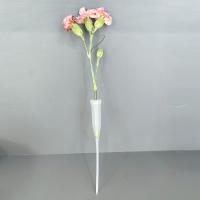 China Green Floral Water Tubes 12 Inch 6 Inch Plastic Flower Tubes with Rubber Cap for Fresh Flower Stem Arrangements for sale