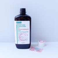 China 16oz Amber Plastic Medicine Bottle with Red Cap for Oral Solution Syrup for sale
