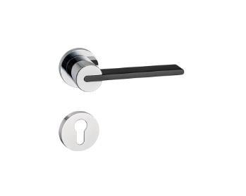 China Modern Springboard Brass Door Handle Furniture Hardware Anti Scratch for sale