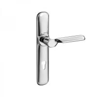 China CP Chrome Halle Brass Modern Door Handles OEM Design Wear Resistant for sale