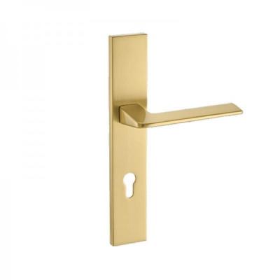 China Topspeed Ov Starlight Gold Brass Door Handles Modern Style for Furniture for sale