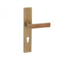 China Modern Type Solid Brass Front Door Handlesets / Door Hardware for sale