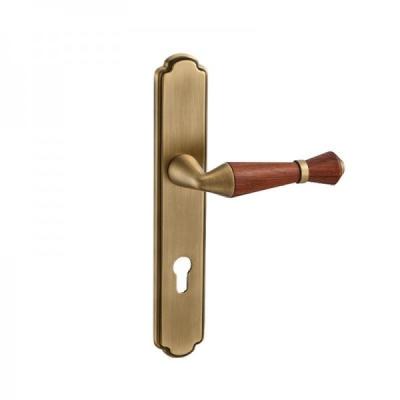 China Indian Modern Brass Door Handles With EB Satin Bronze Finish for sale