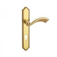 China Asuka Antique Brass Interior Door Levers Handle MPOV Finish for sale