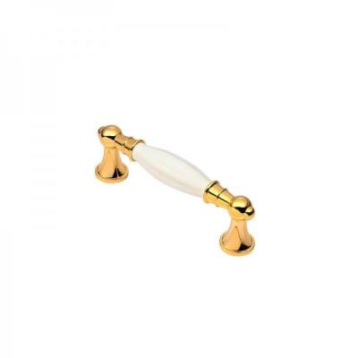 China 24k Gold Finish Antique Brass Pull Handles Privacy Door Lever Set for sale