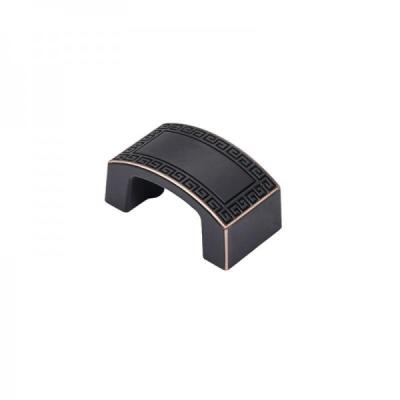 China Zinc Alloy Kitchen Cabinet Door Handles ASB American Black Color for sale