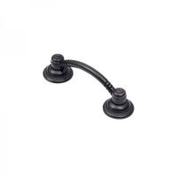 China Black Zinc Cabinet Handles Interior Door Levers Corrosion Resistant for sale
