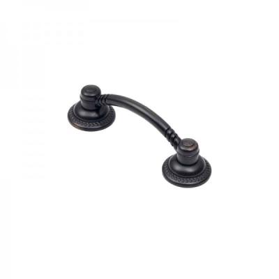China Black Zinc Cabinet Handles Interior Door Levers Corrosion Resistant for sale
