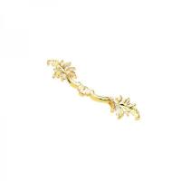 China Golden Color Zinc Alloy Door Handle Lever Furniture Luxury Hardware for sale