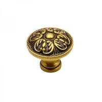 China Feel Solid Brass Copper Cabinet Knobs Round Furniture Handles for sale