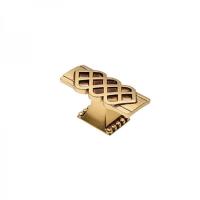 China Classical Round Brass Drawer Knobs Wardrobe Door Pulls Home Decoration for sale